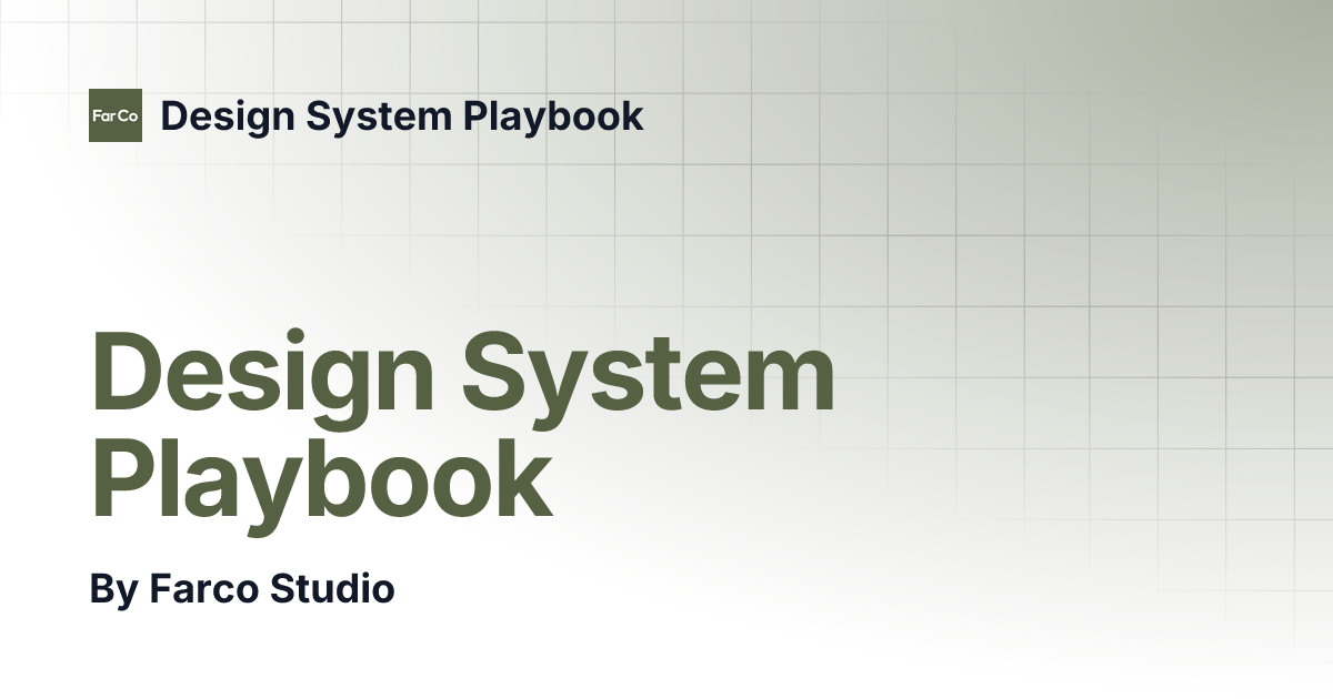 Design System Playbook